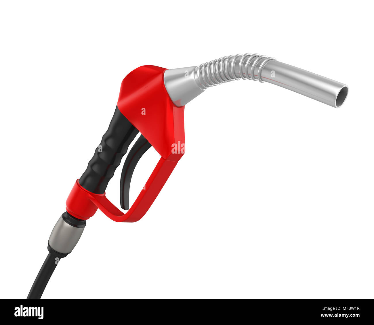 Gas Pump Nozzle Isolated Stock Photo - Alamy