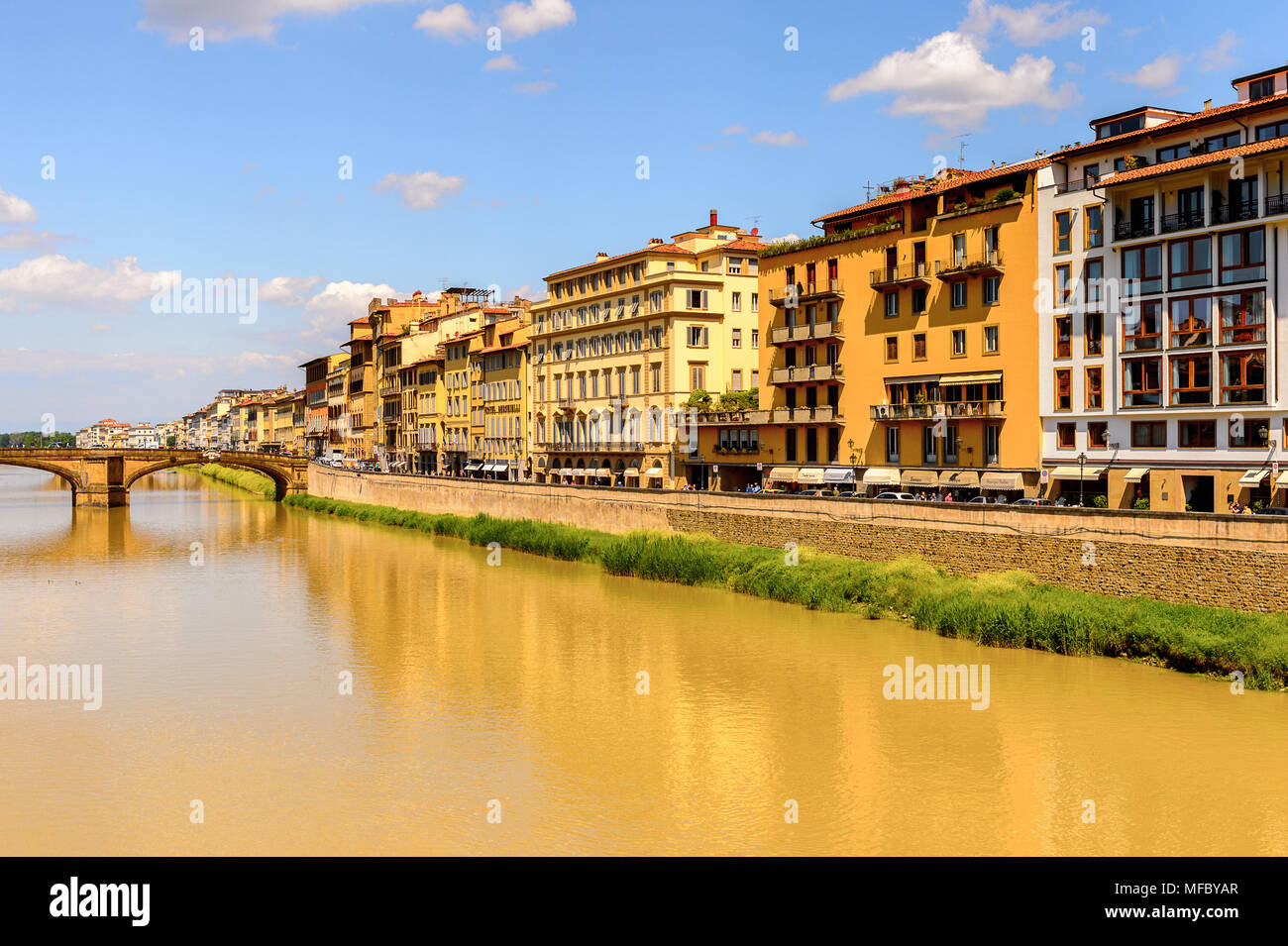 River Arno and architecture in Florence, Italy Stock Photo - Alamy