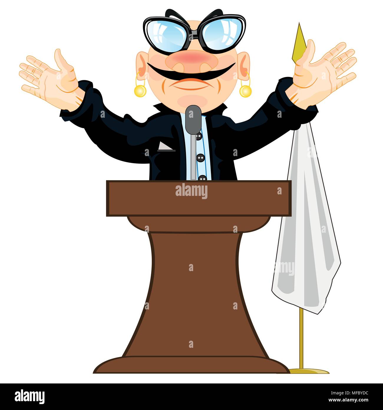 Orator on tribune Stock Vector Image & Art - Alamy