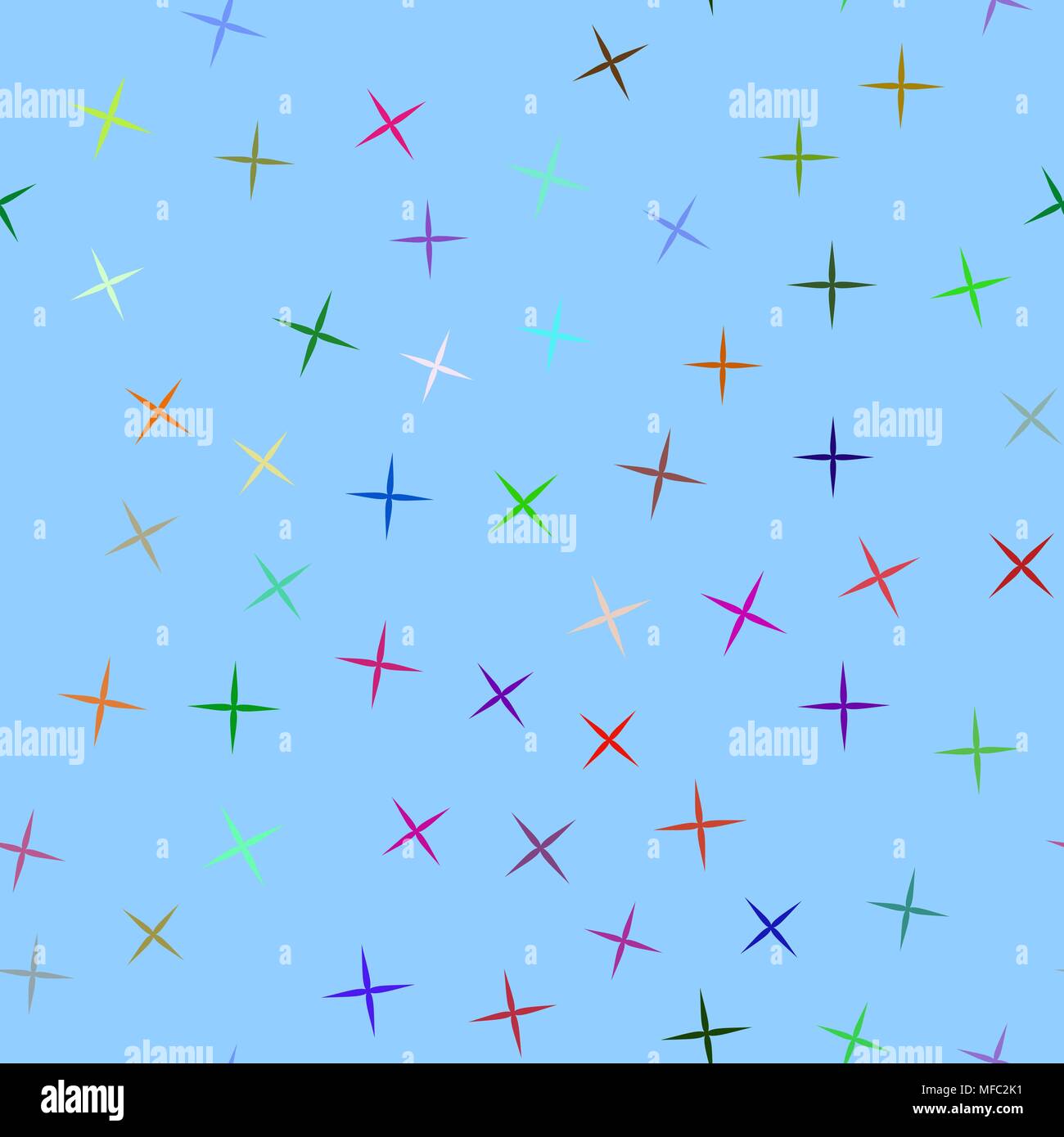 Colorful Star Seamless Pattern Stock Vector Image & Art - Alamy
