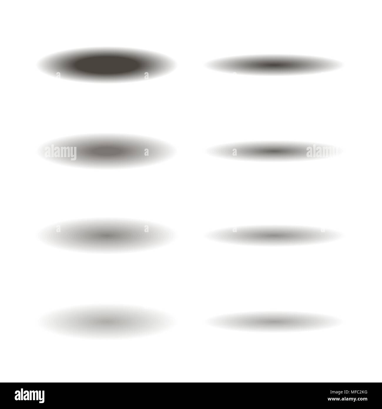 Set of Different Oval Shadows Stock Vector Image & Art - Alamy