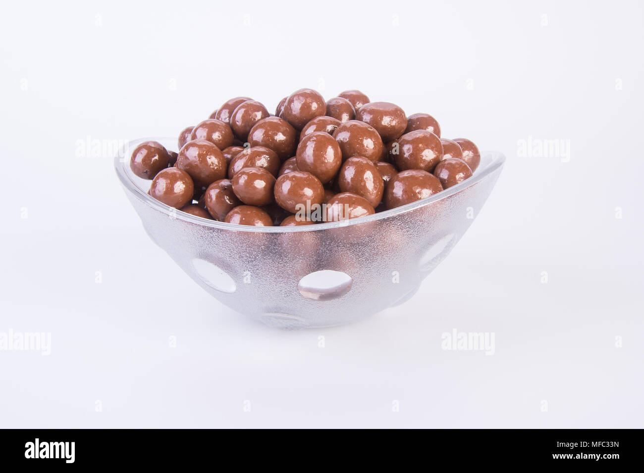 chocolate balls. chocolate balls in bowl on a background Stock Photo ...