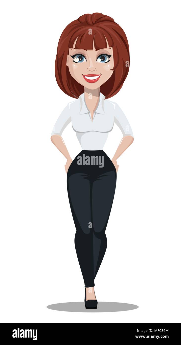 Cartoon woman hands on hips hi-res stock photography and images - Alamy