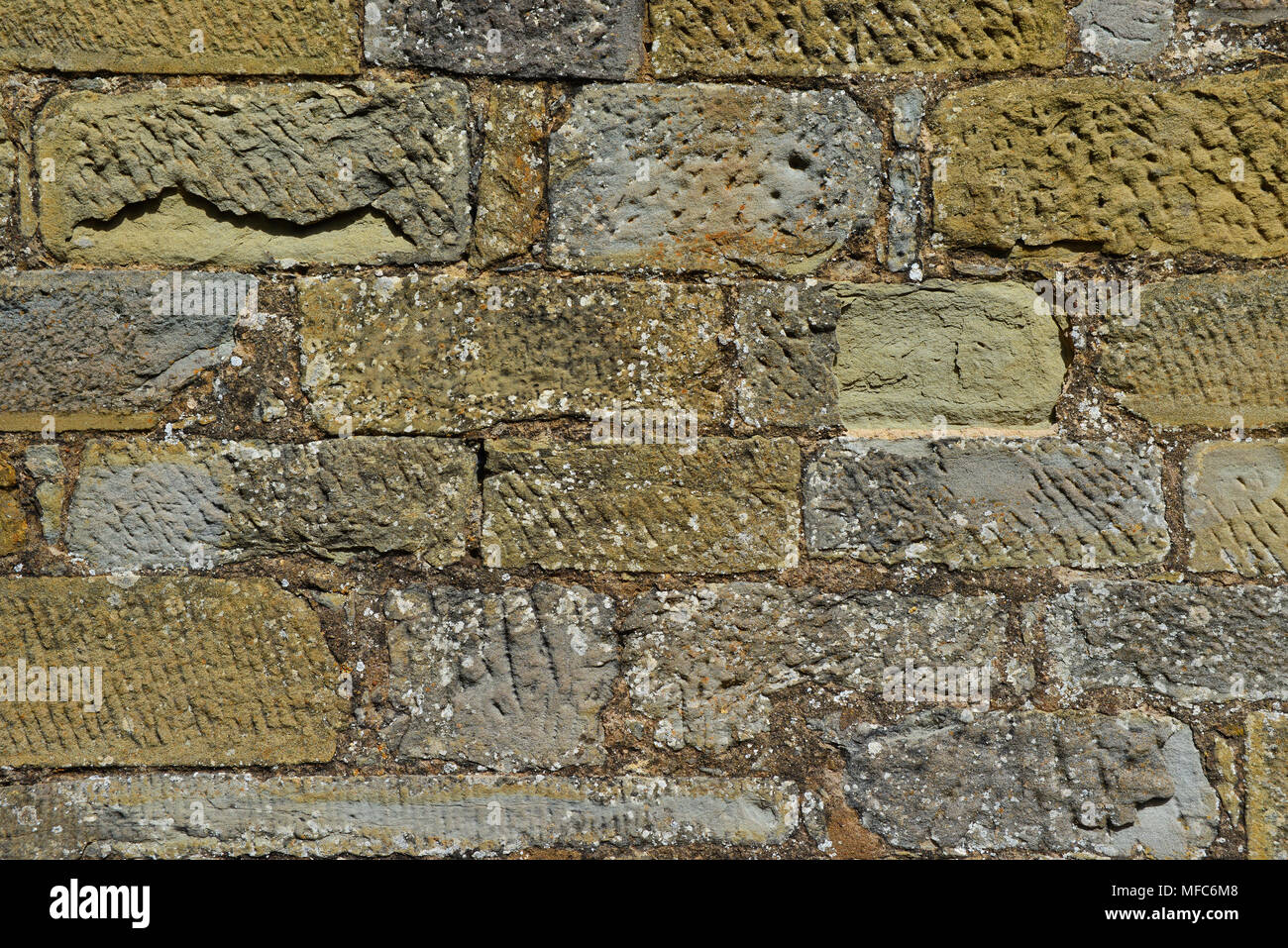 Old stone block wall background Stock Photo - Alamy