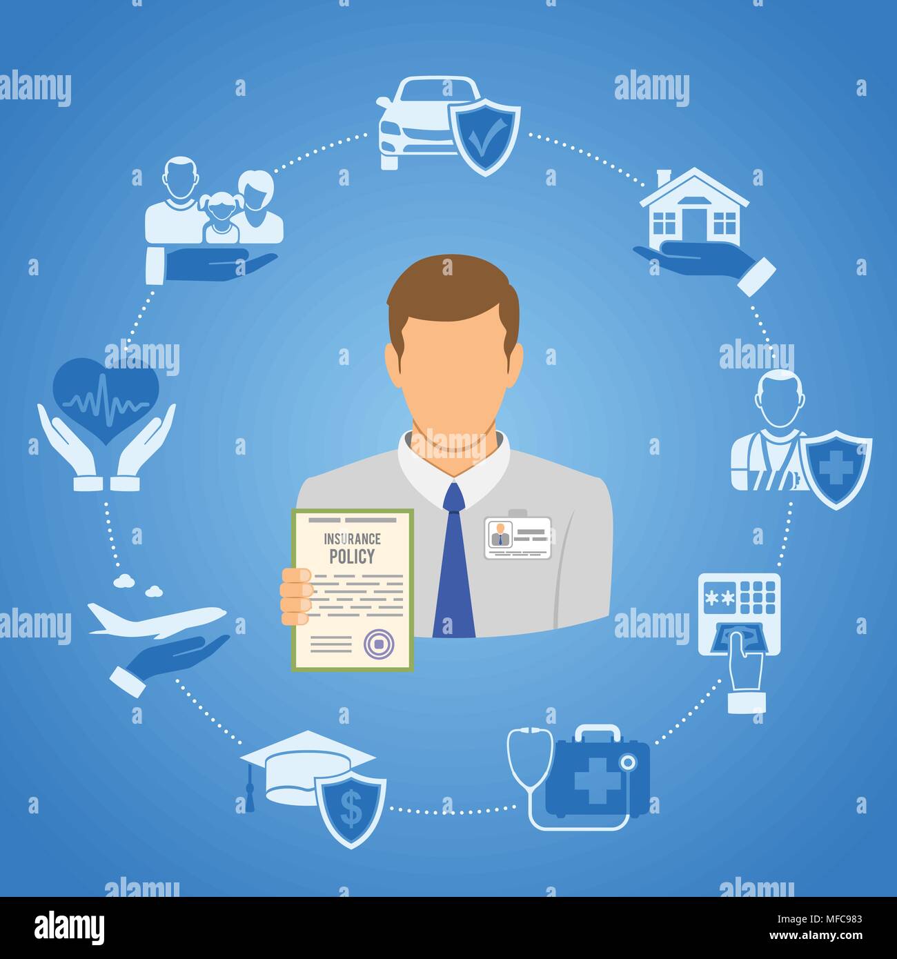 Life insurance medical services icon hi-res stock photography and ...