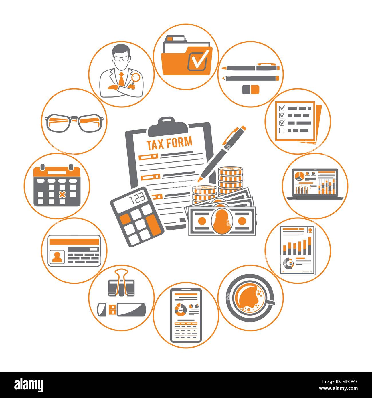 Auditing chart Stock Vector Images - Alamy