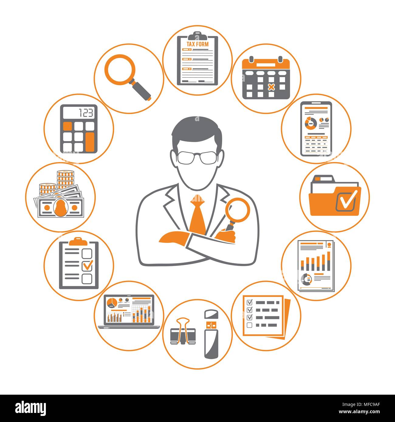 Auditing, Tax, Accounting Infographics Stock Vector Image & Art - Alamy
