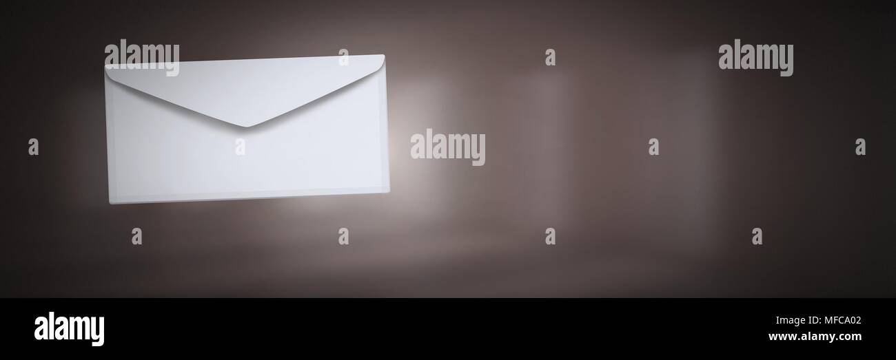 Envelope letter message floating Stock Photo - Alamy