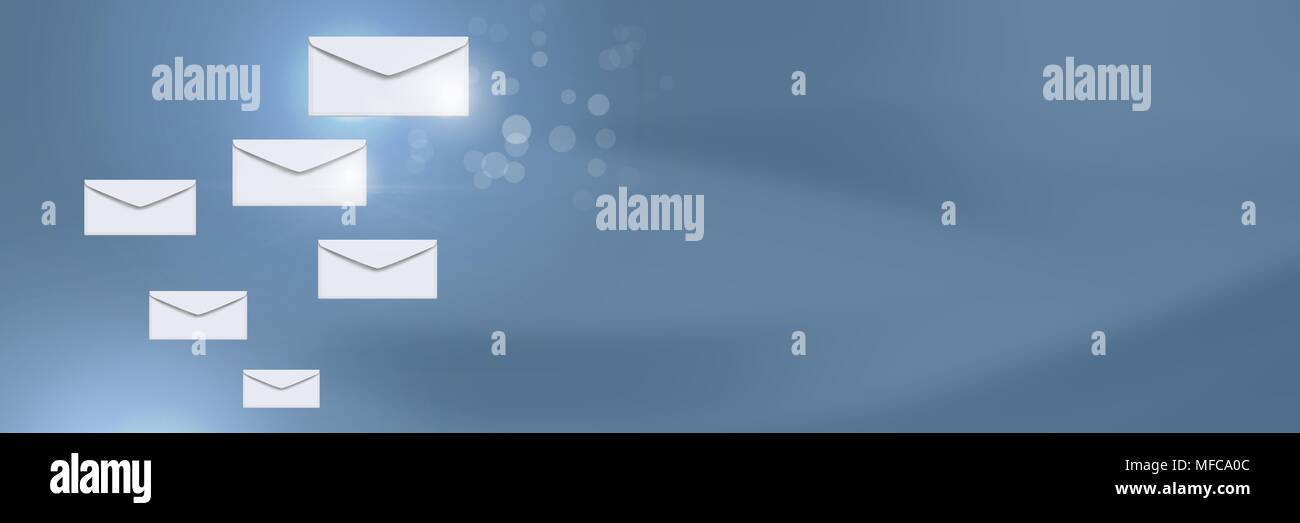 Envelope letters messages floating Stock Photo - Alamy