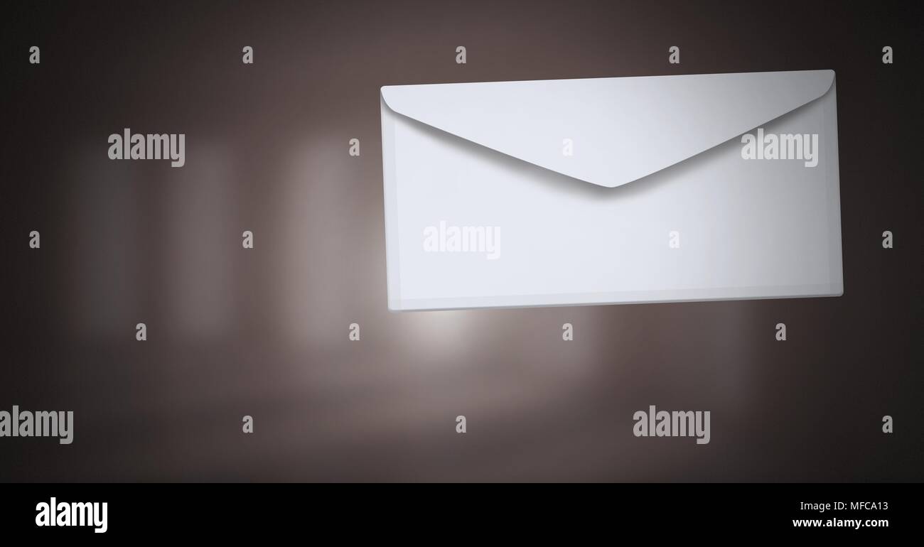 Envelope letter message floating Stock Photo - Alamy