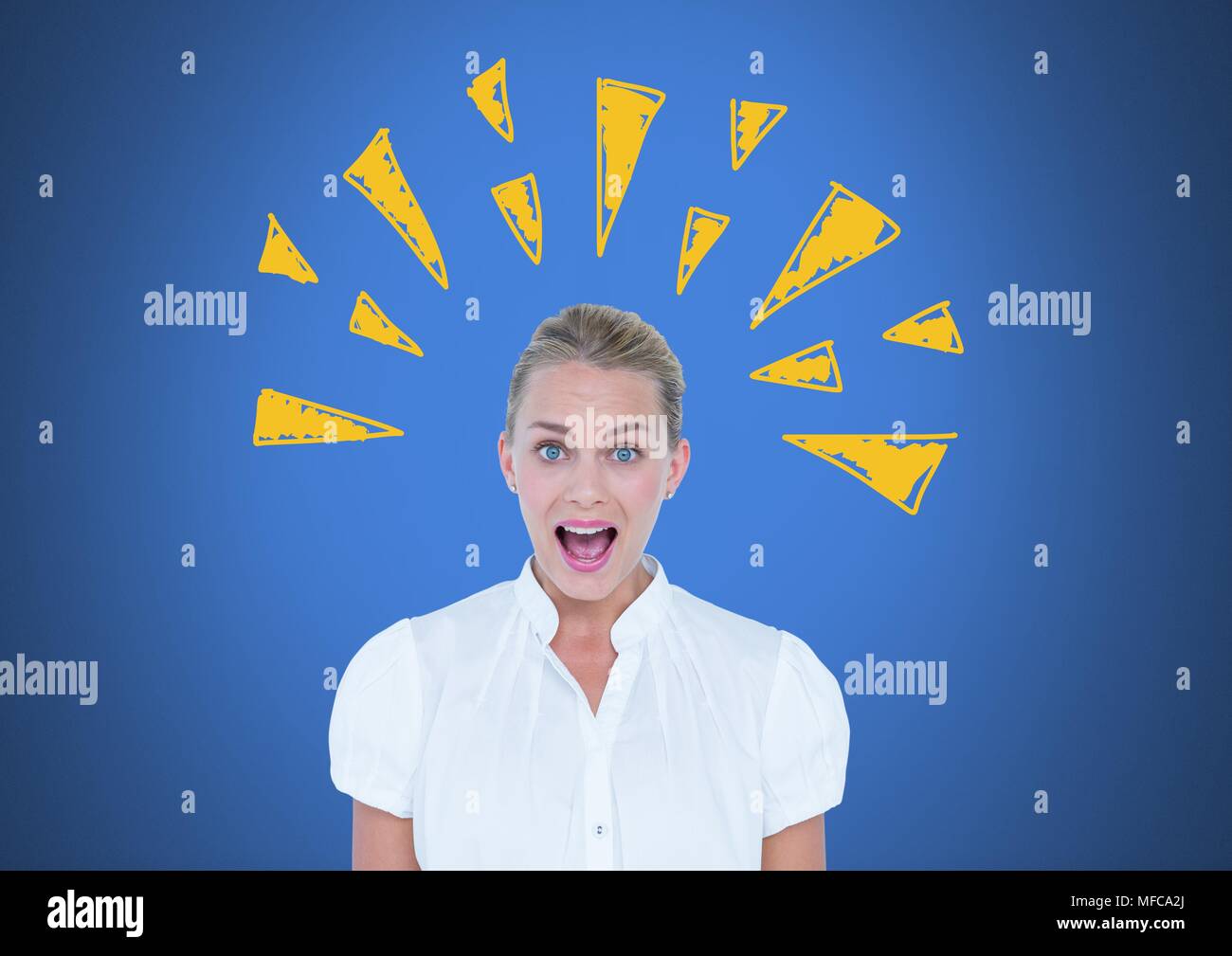 Screaming mouth illustration hi-res stock photography and images - Alamy