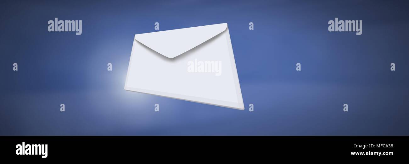 Envelope letter message floating Stock Photo - Alamy