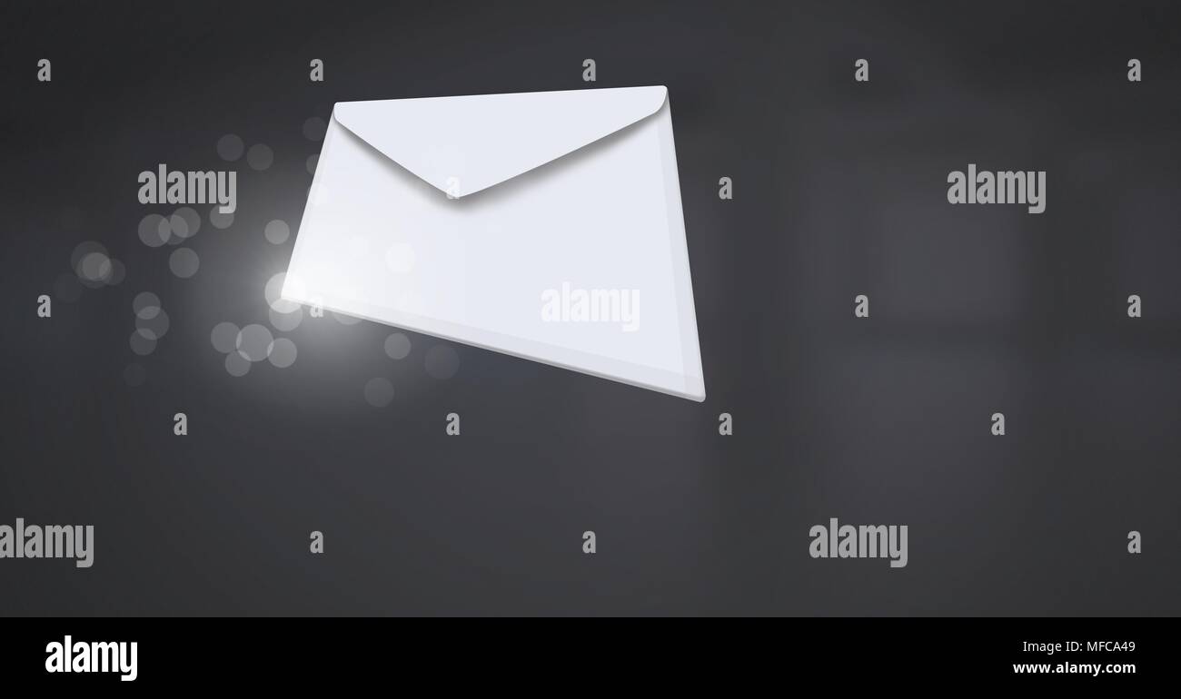 Envelope letter message floating Stock Photo - Alamy