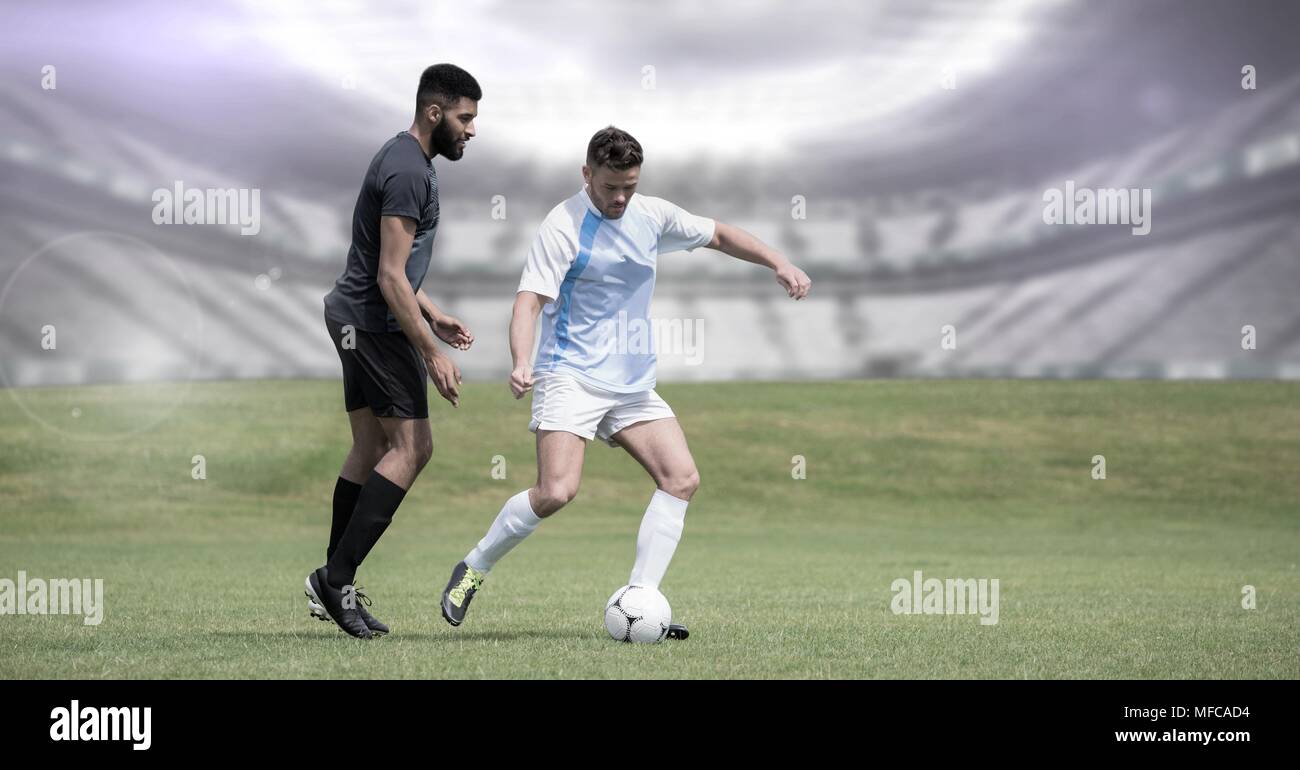 Soccer football ball stadium 3d hi-res stock photography and images - Alamy