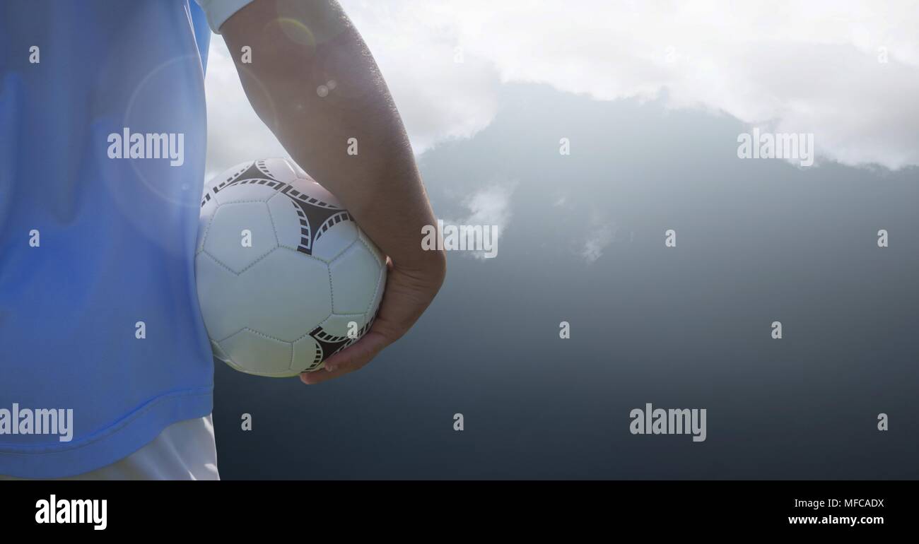 Football And Hand High Resolution Stock Photography and Images - Alamy