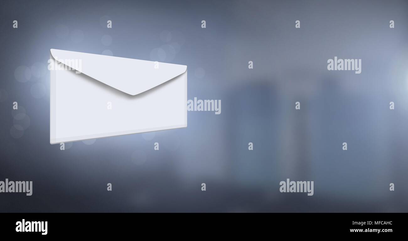 Envelope letter message floating Stock Photo - Alamy