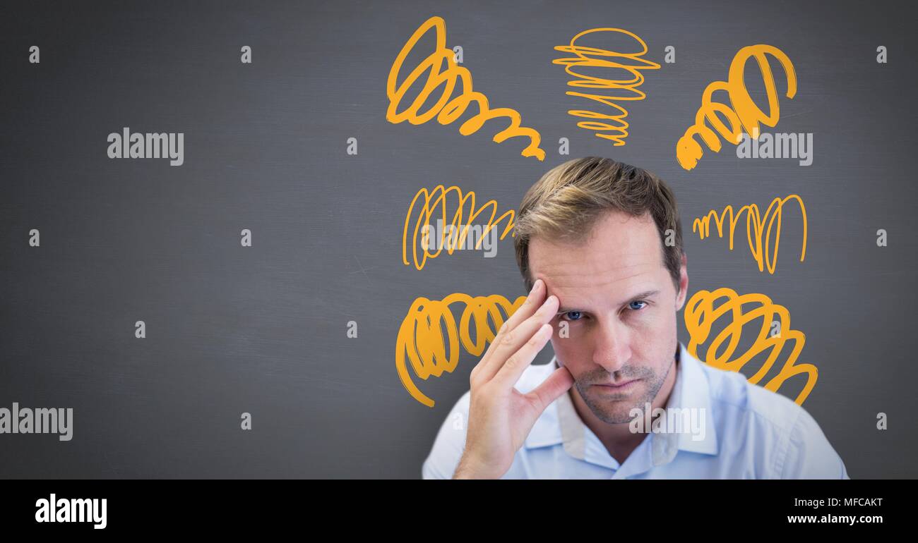 Headache man hi-res stock photography and images - Alamy