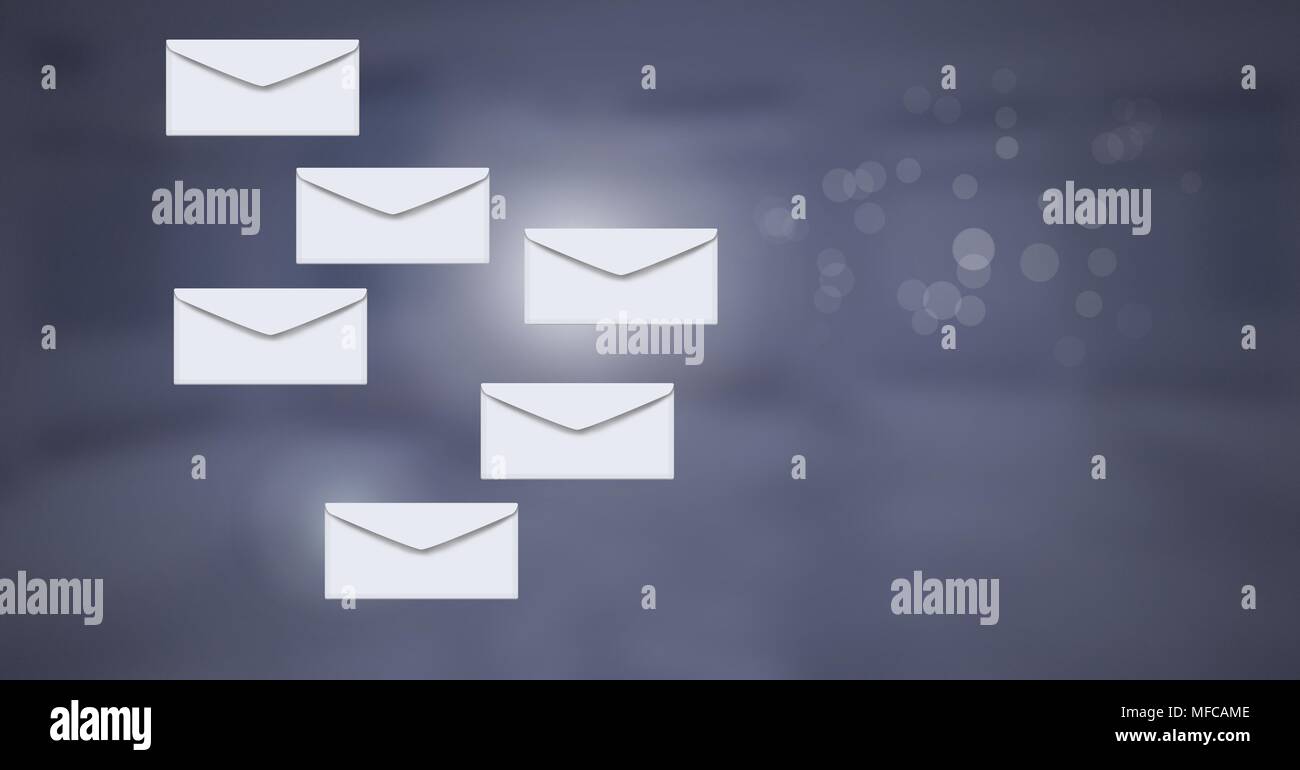 Envelope letters messages floating Stock Photo - Alamy