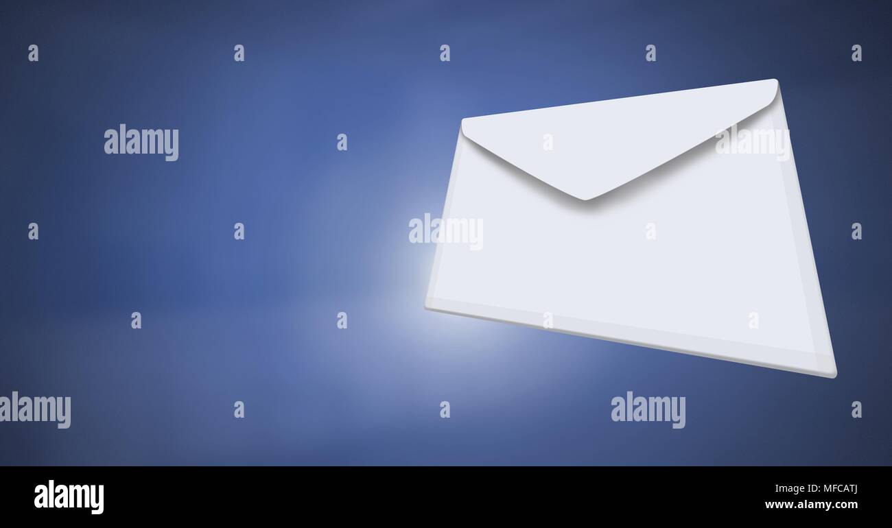 Envelope letter message floating Stock Photo - Alamy