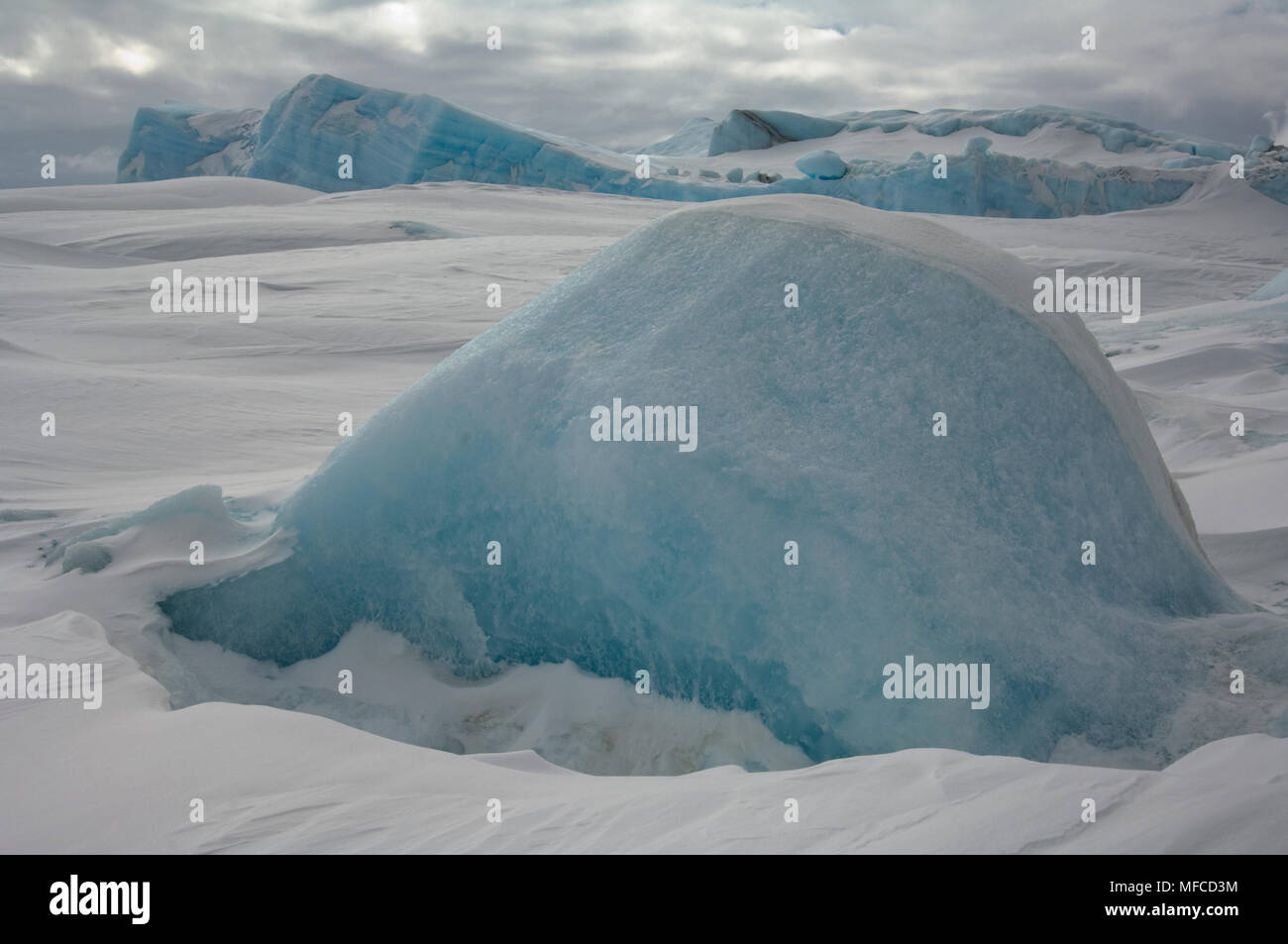 Antarctica: pack ice near James Ross Island, Erebus and Terror Gulf ...