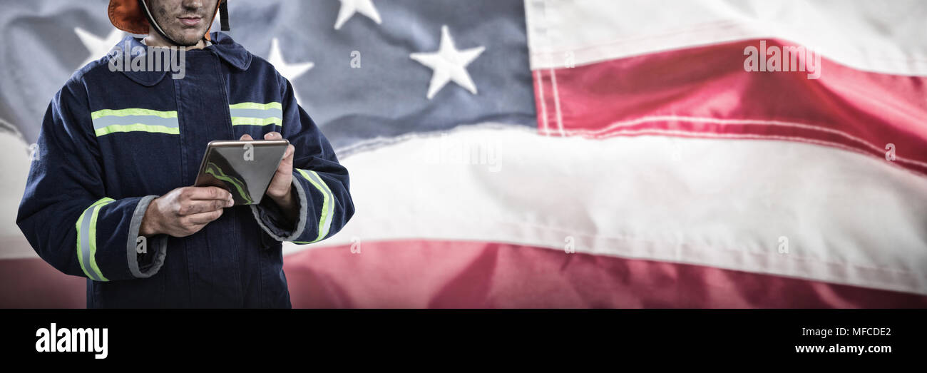Firefighter usa uniform hi-res stock photography and images - Alamy