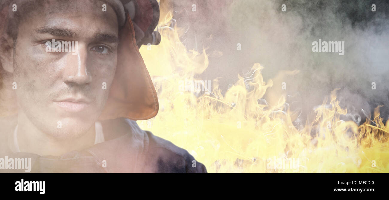 Fireman face hi-res stock photography and images - Alamy