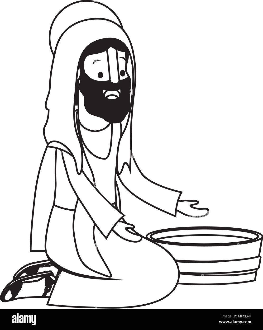 Eucharist jesus Stock Vector Images - Alamy