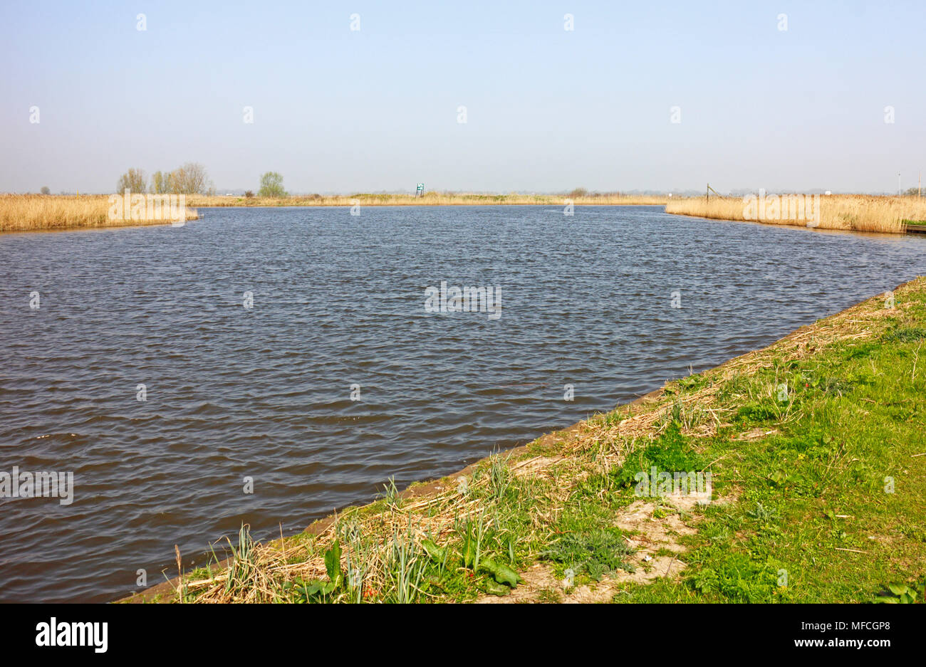 A view of the confluence of the River Thurne and River Bure on the ...