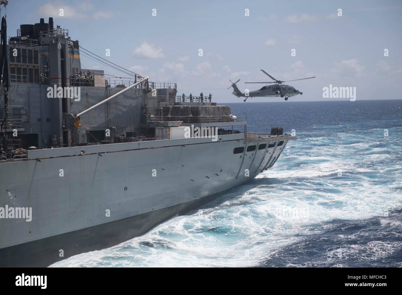 180420-N-EV253-183 ATLANTIC OCEAN (April 13, 2018) An MH-60S assigned ...