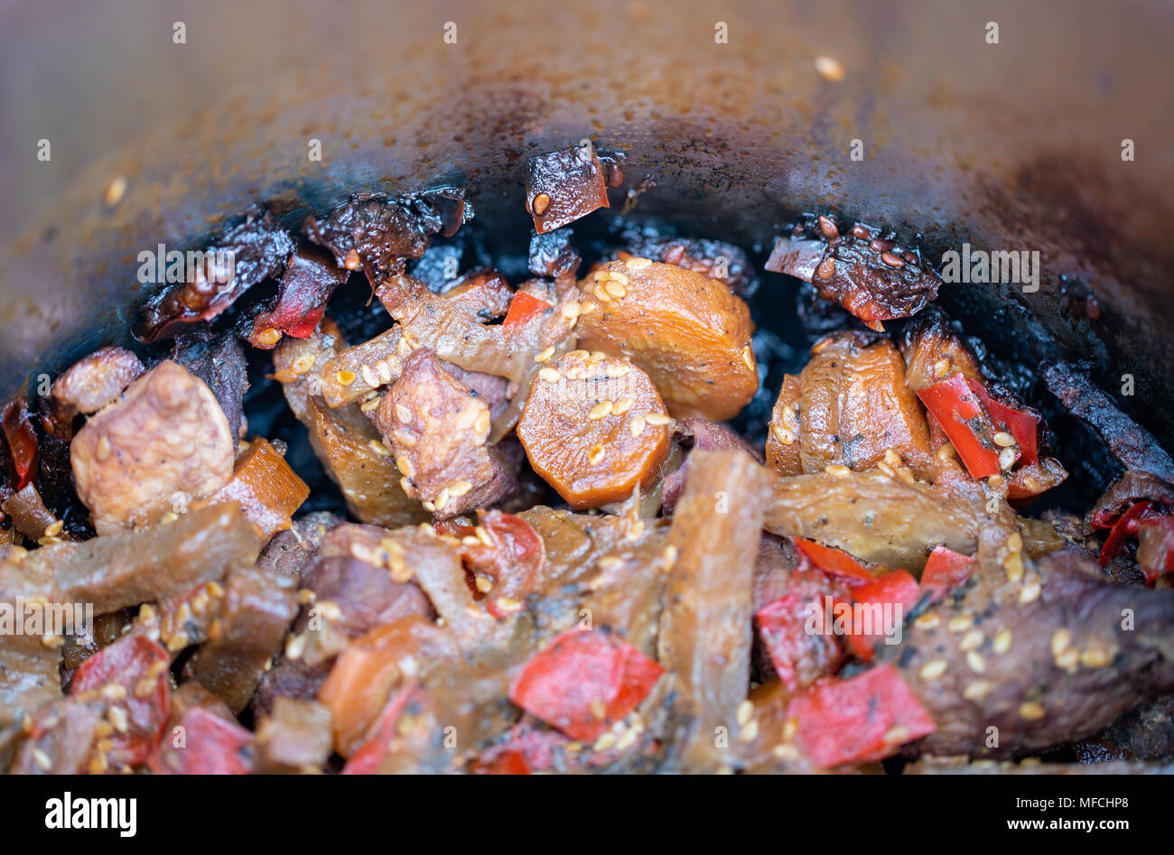 Burned dish in a pot. Unattended meal left on fire. Damage and loss ...