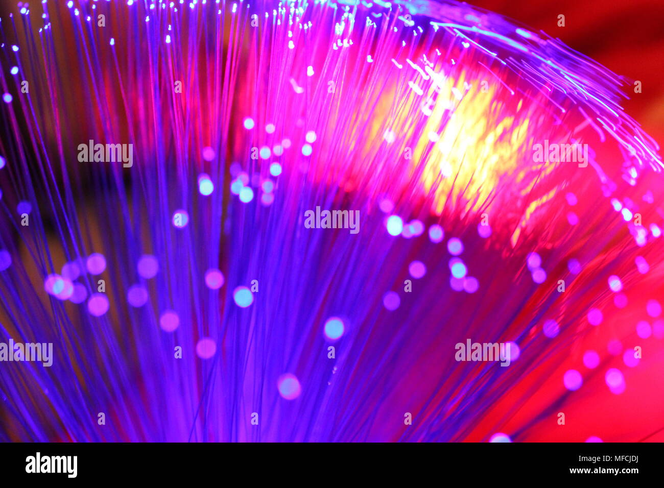 fibre optic light display Stock Photo - Alamy