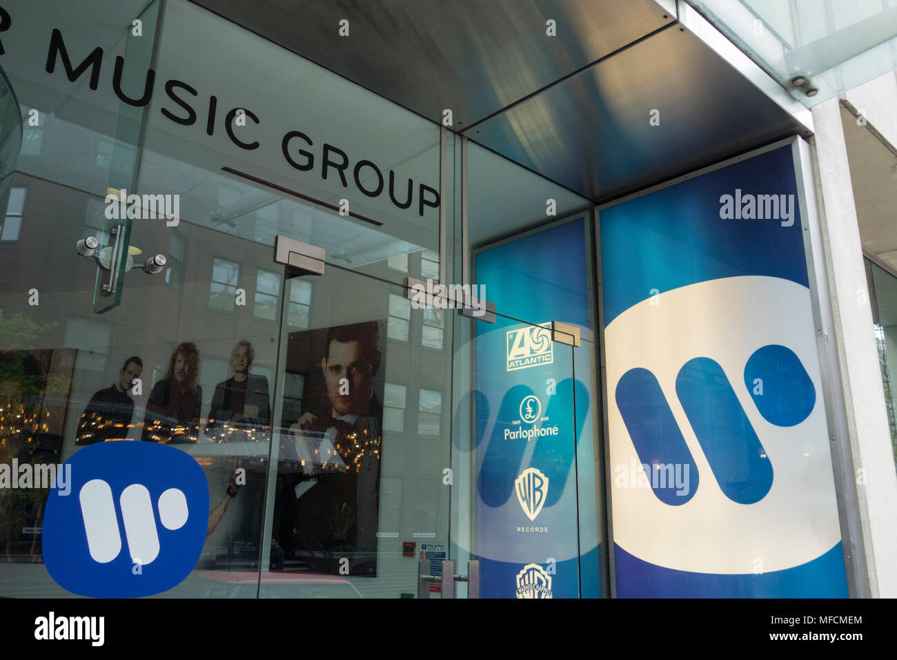 The Warner Music Group headquarters on Wrights Lane, Kensington, London ...