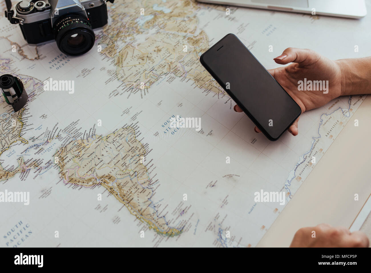 Tourist hand hi-res stock photography and images - Alamy