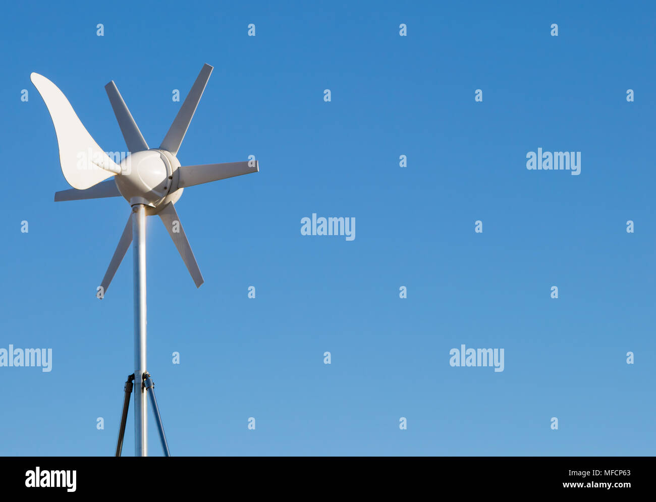 Small wind powered electric generator Stock Photo - Alamy
