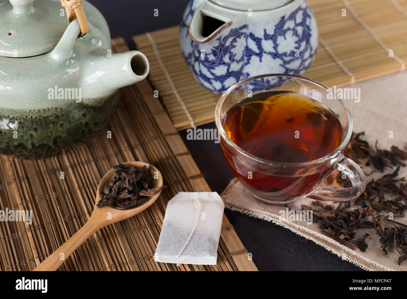 Tea china cup kettle pouring hi-res stock photography and images - Alamy