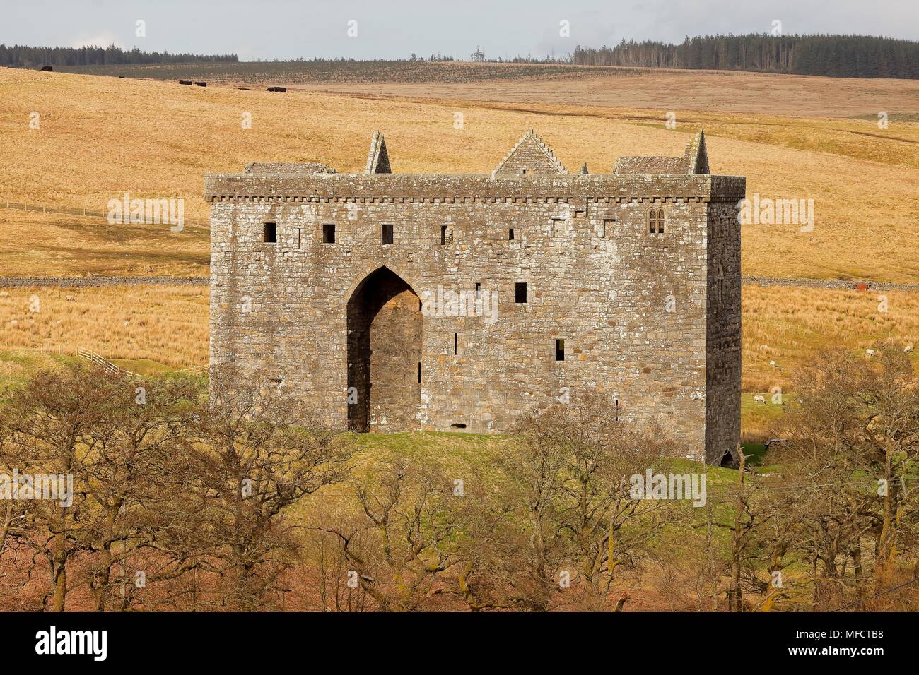 Hermitage Castle, Newcastleton, Roxburghshire, Scottish Borders ...