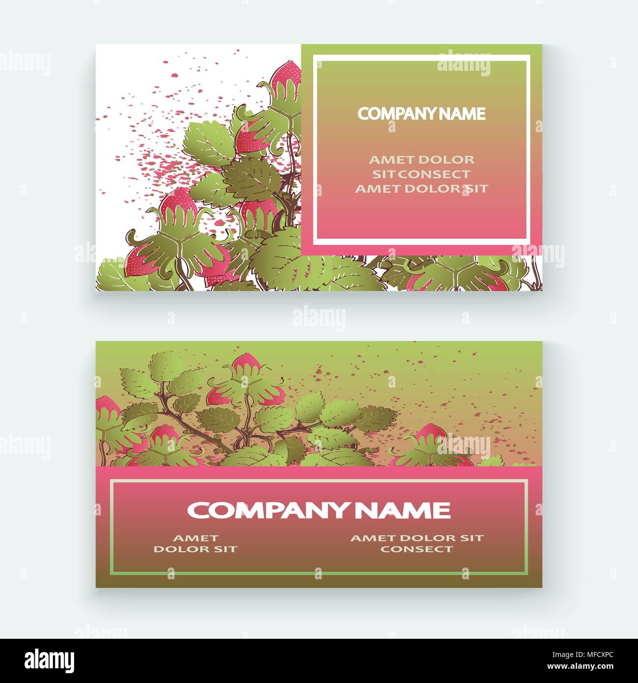 Strawberry pattern design templates product. Hand drawn red berry. Cute ...