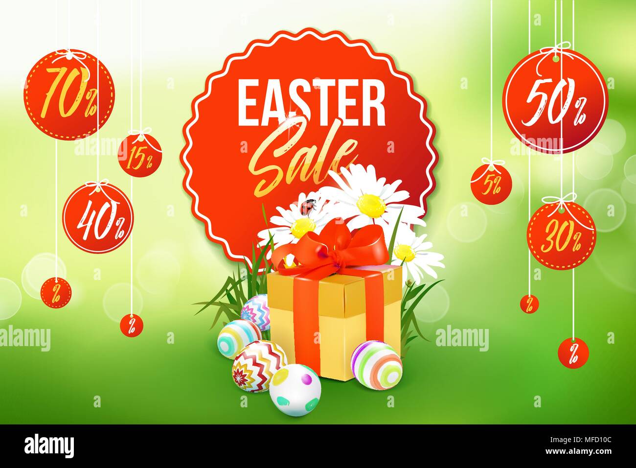 Beautiful horizontal banner white Stock Vector Images - Alamy