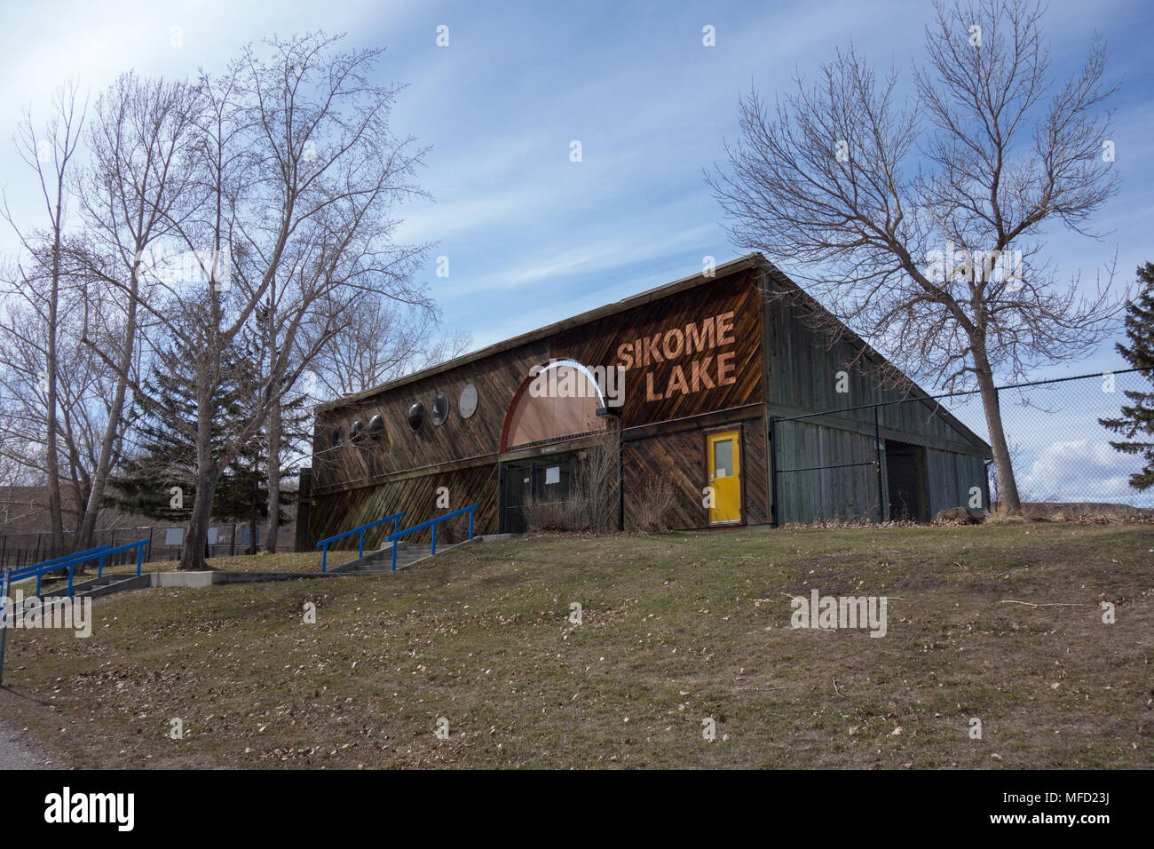 Sikome Lake Aquatic Facility is a man made lake in Calgary, Alberta. It ...