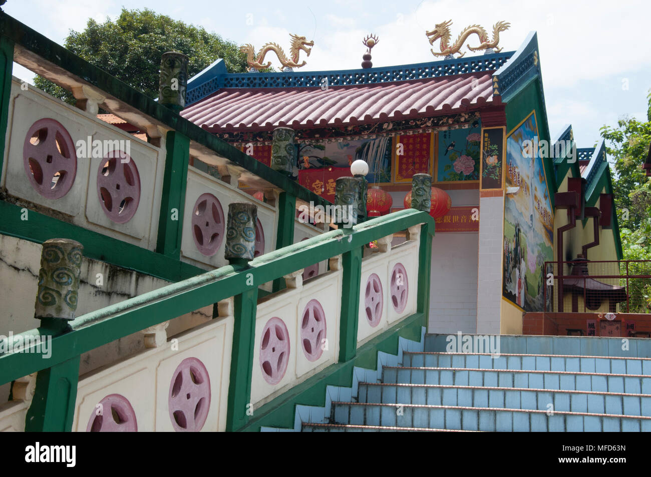 Kun Yam Chinese temple (1868), Sandakan, Sabah, Malaysian Borneo Stock ...