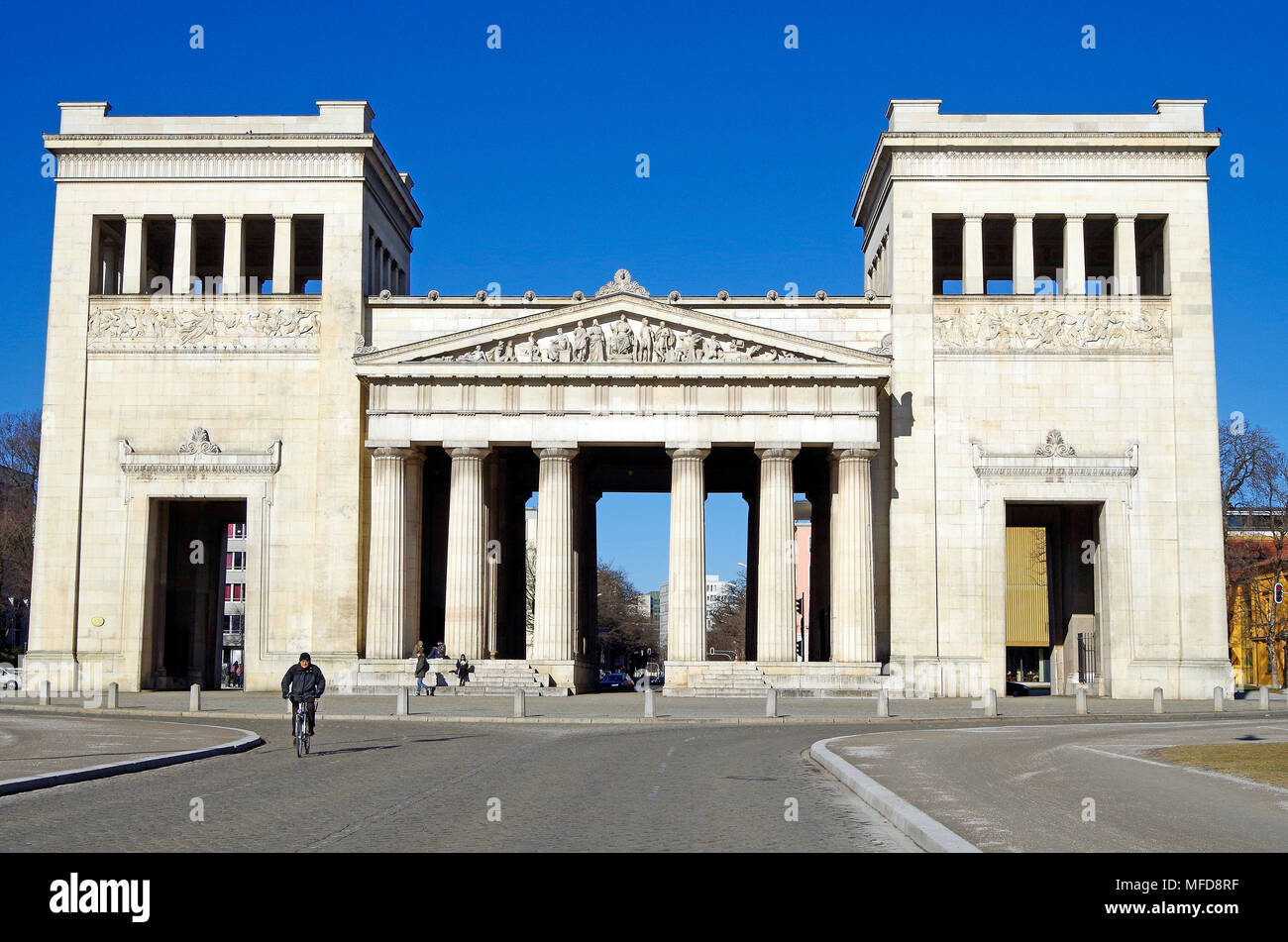 The Propylaea, a city gate in Munich in the Greek Revival style ...