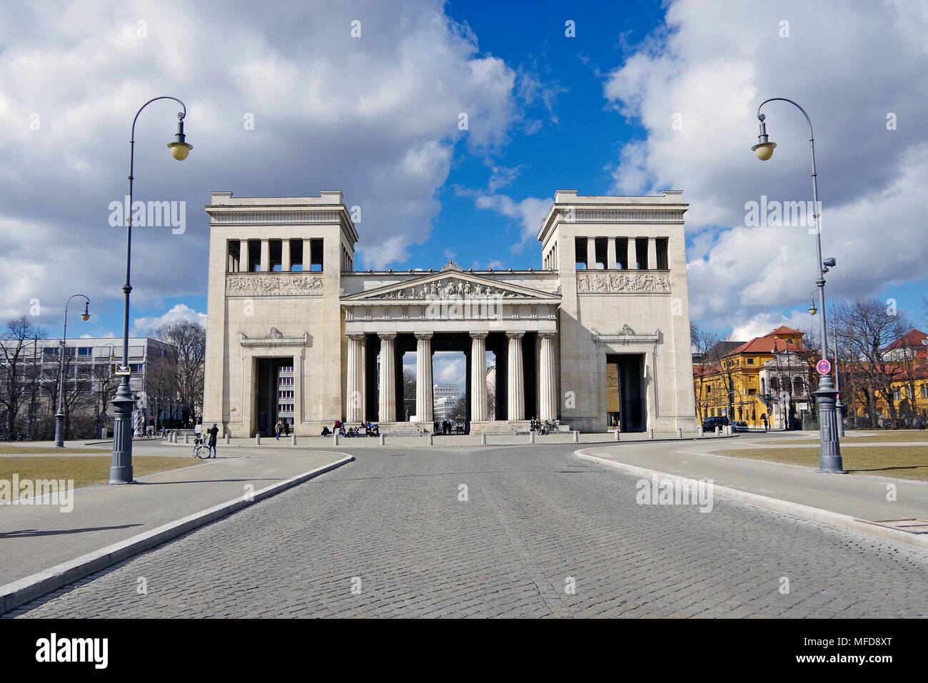 The Propylaea, a city gate in Munich in the Greek Revival style ...