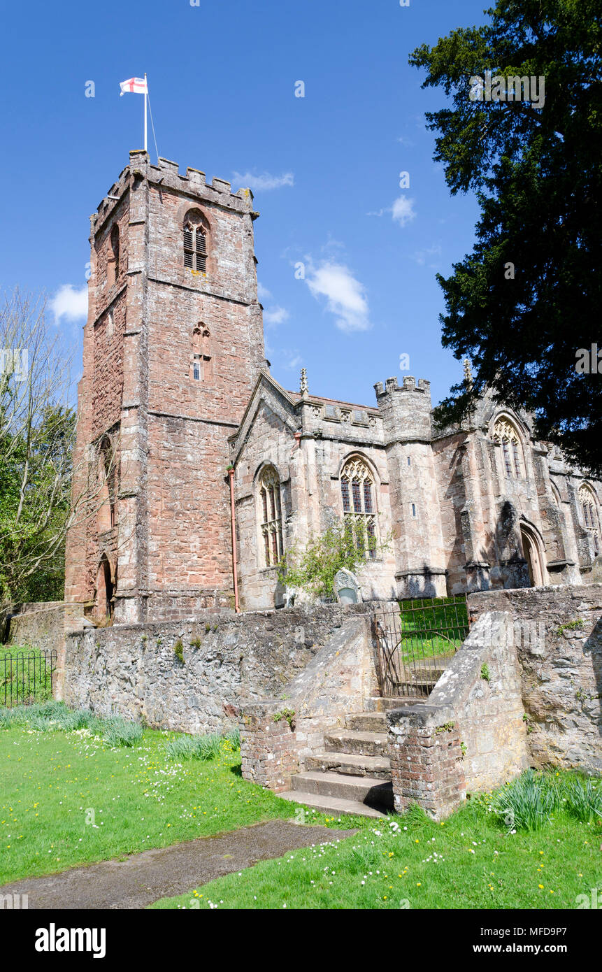 Medieval Church of the Holy Ghost in Crowcombe, Somerset Stock Photo ...