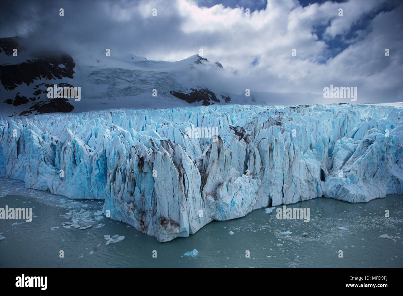 PETERS GLACIER with Ice ridges, King Haakon BaySouth Georgia ...