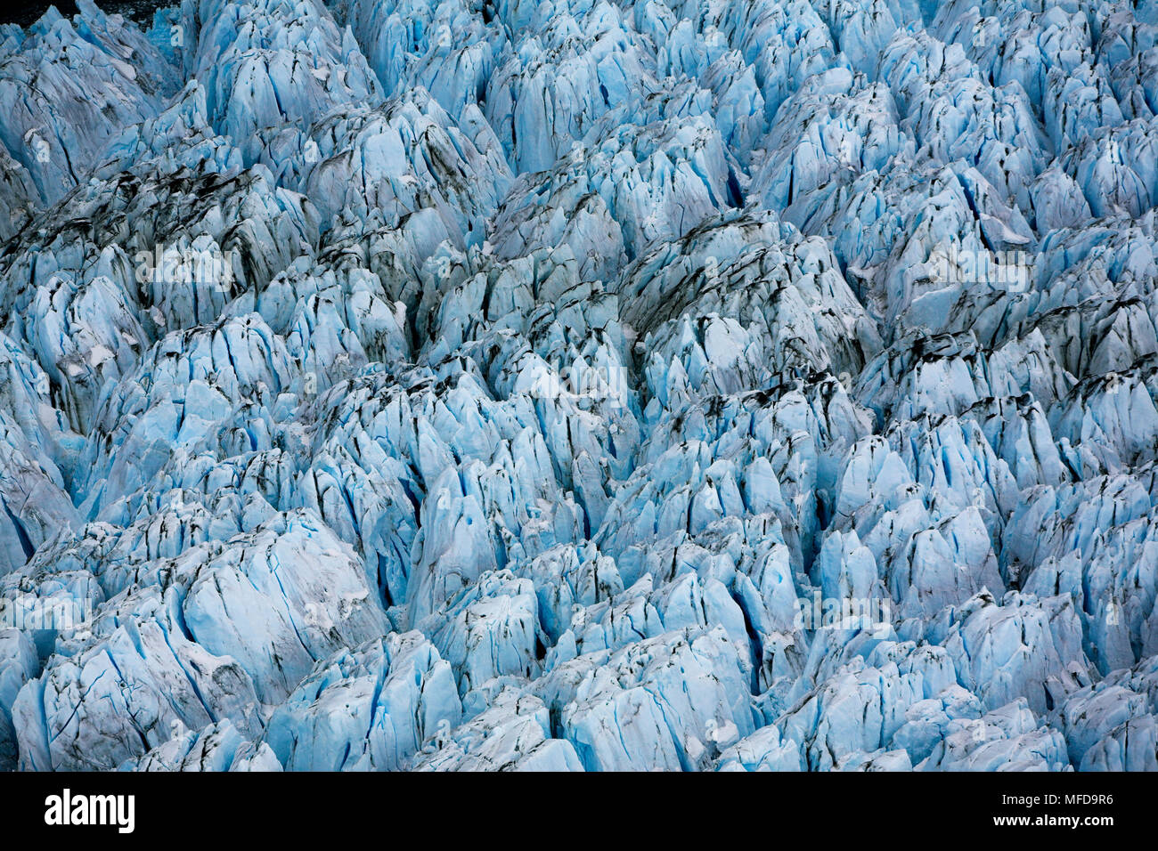 PETERS GLACIER ice ridges, South Georgia, Antarctica Stock Photo - Alamy