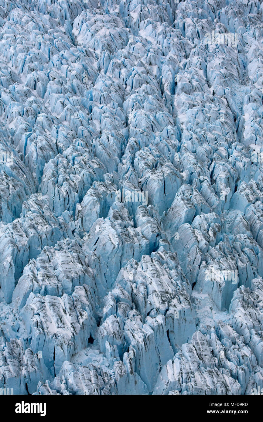 PETERS GLACIER ice ridges, South Georgia, Antarctica Stock Photo - Alamy