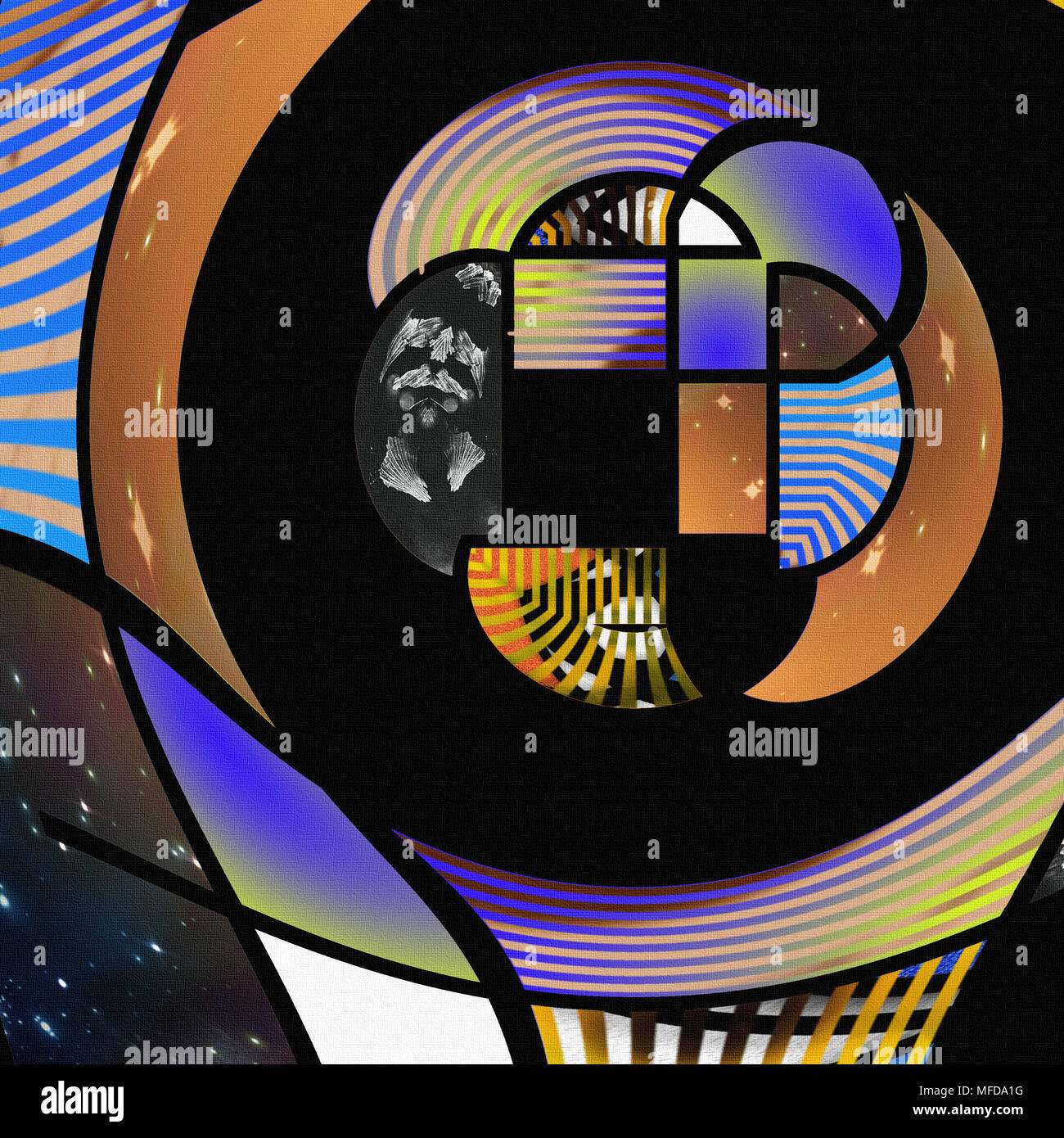 Circular Abstract Composition Stock Photo - Alamy