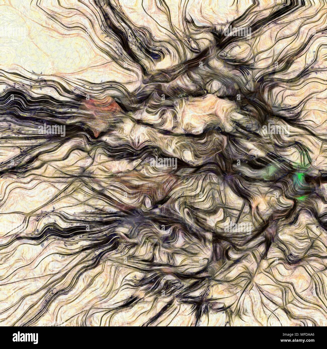 Fluid colorful moving paint modern hi-res stock photography and images ...