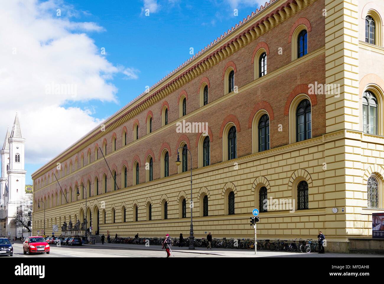 The Bavarian State Library on Ludwigstrasse, Munich, one of Europe’s ...