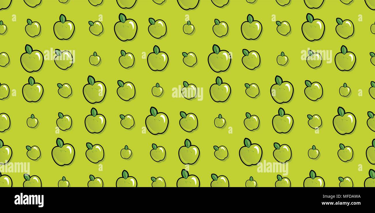 Seamless apple pattern Stock Vector Images - Alamy